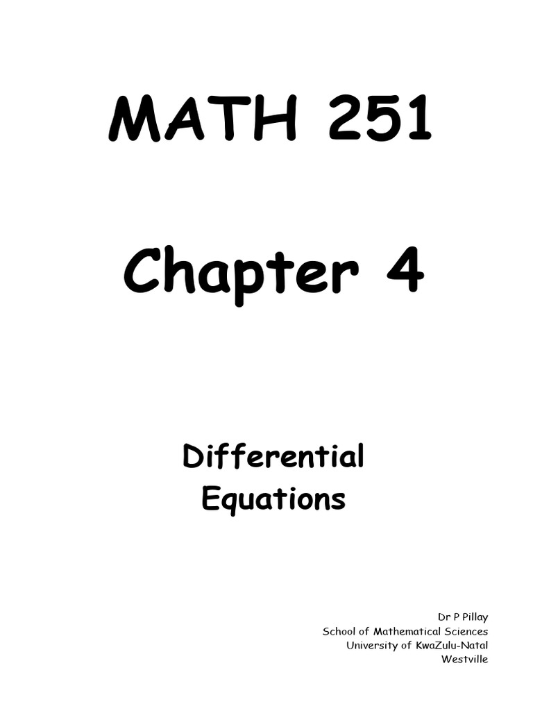 Differential Equations | PDF