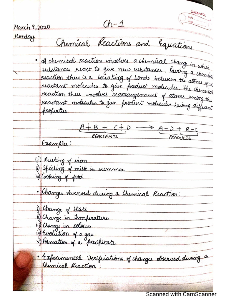 Class 10 Ch-1 Notes Part I | PDF