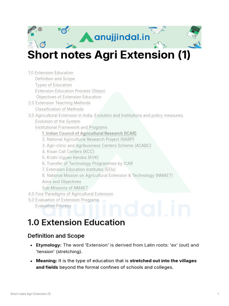 AG_EXTENSION__1__lyst1764399065167 | PDF | Agriculture | Learning