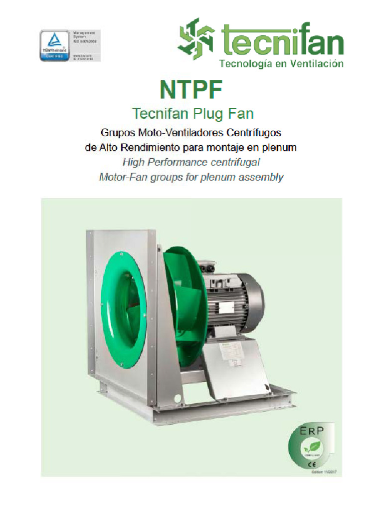 Plug Fan NTPF Catalogue (ENG) | PDF
