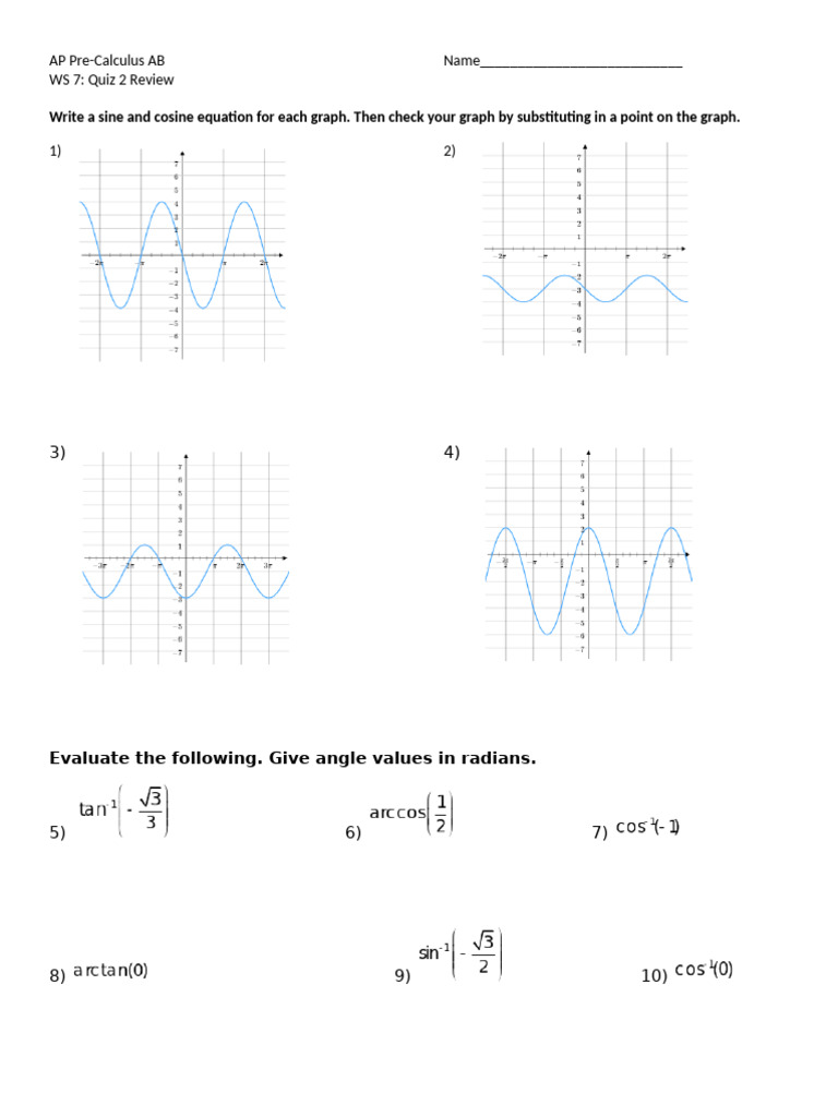 WS 7 Quiz 2 Review | PDF