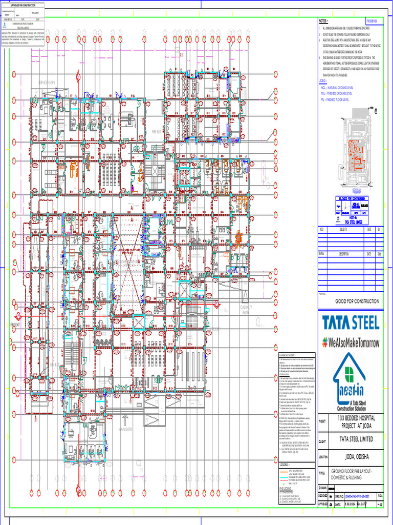 Joda Hospital Ground Floor Phe Layout- Domestic & Flushing_jod-ubd-27 ...
