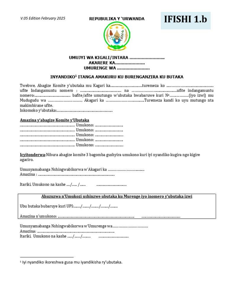 Form 1b Version 2025 | PDF