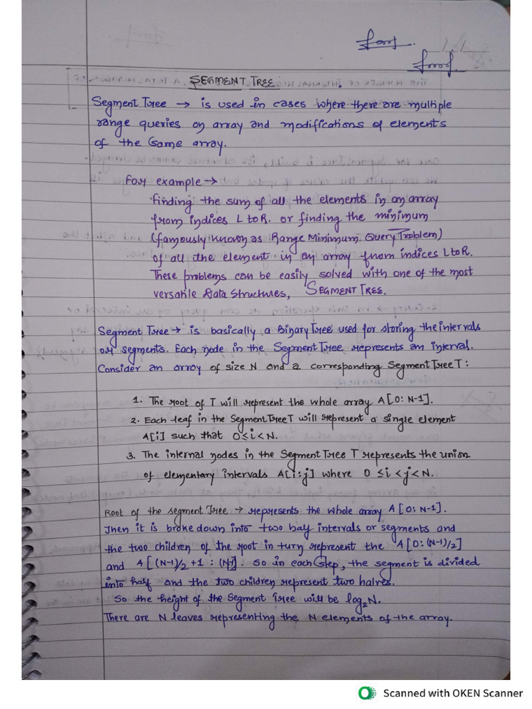 Segment Tree | PDF