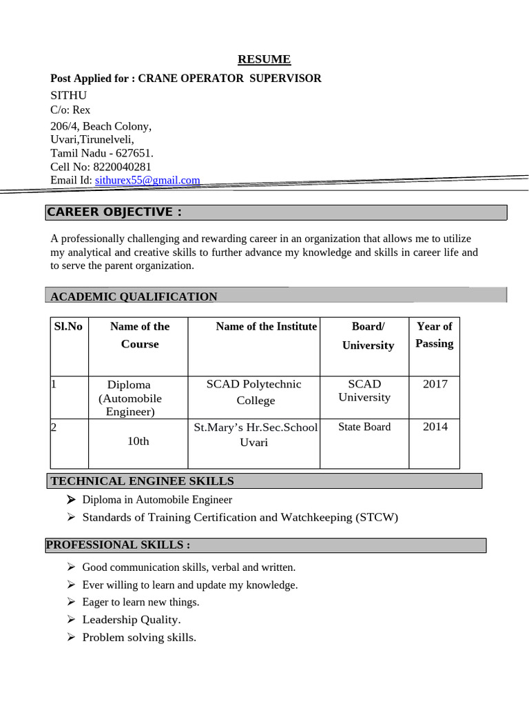 Sithu Resume | PDF