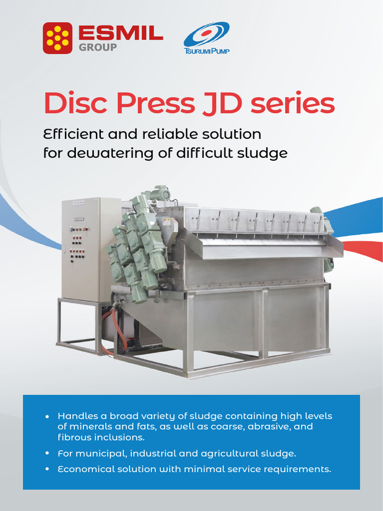 Emil Disc-press Jd Eng Eu Web | PDF | Filtration | Sewage Treatment