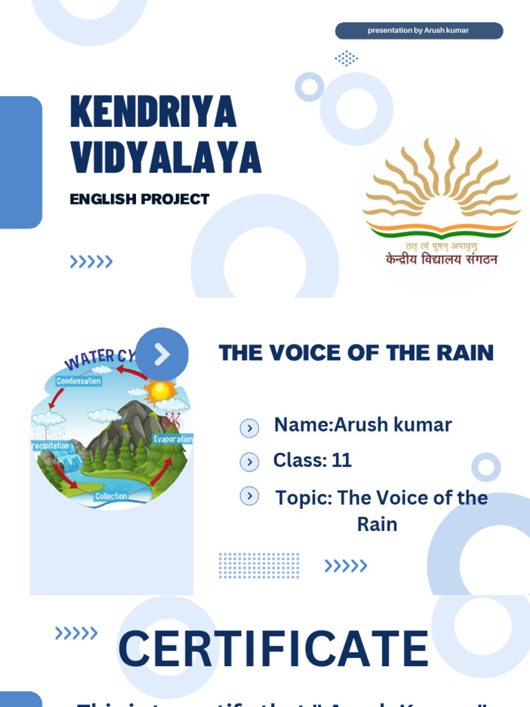 Presentation by Aarush Kumar - 20260131 - 191014 - 0000 | PDF | Water ...