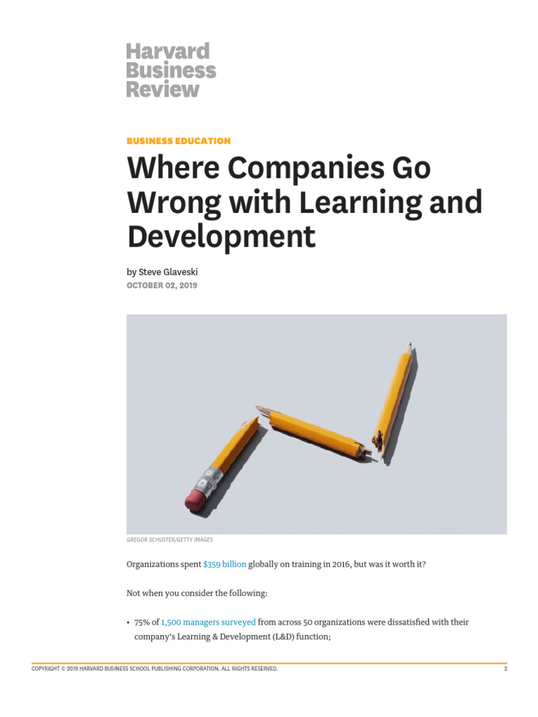 Where Companies Go Wrong | PDF | Learning | Startup Company