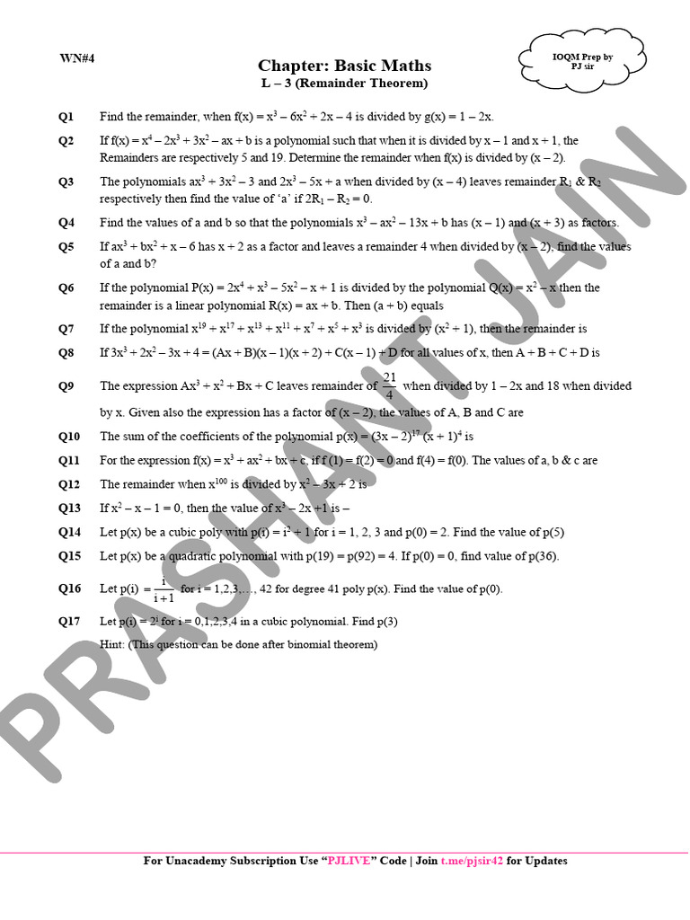 Reduction Technique Worksheet 1767958240555 | PDF | Polynomial ...
