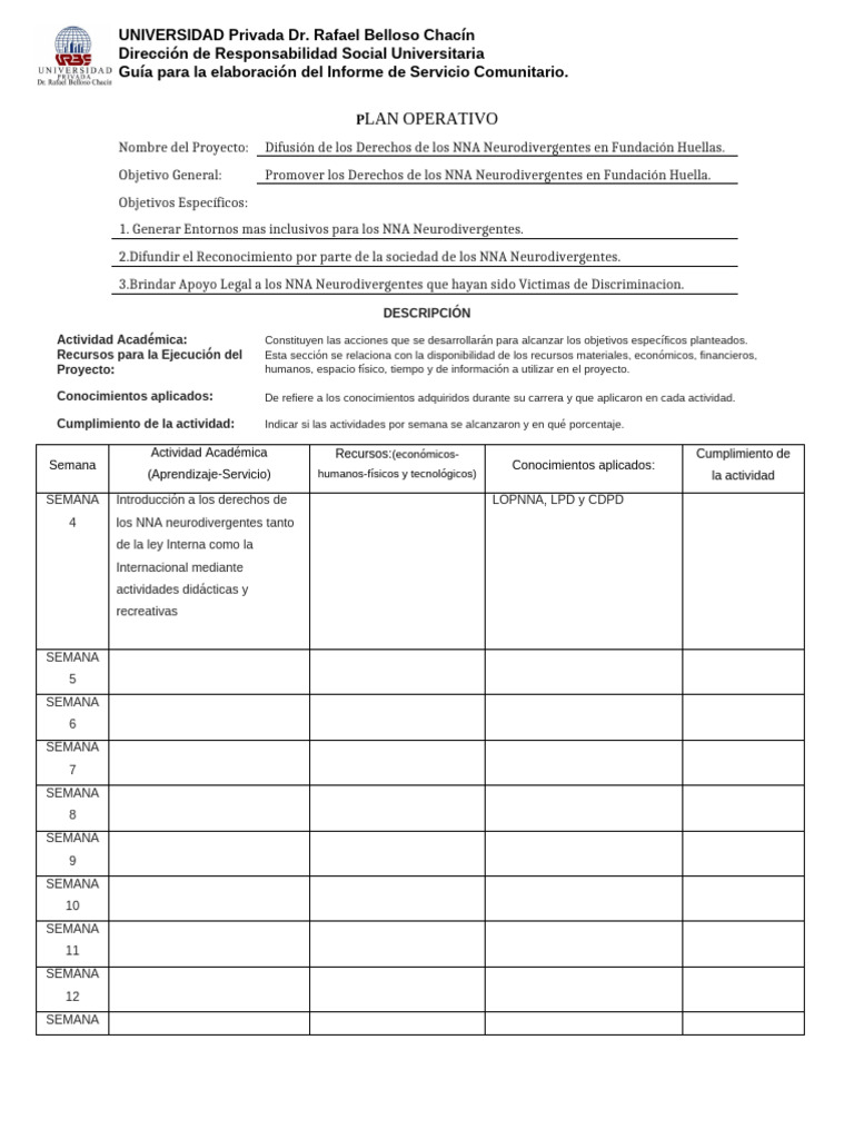 Plan Operativo | PDF