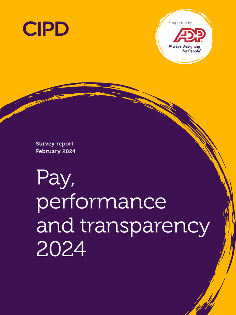 CIPD Pay Performance and Transparency Report 2024 | PDF | Cost Of ...