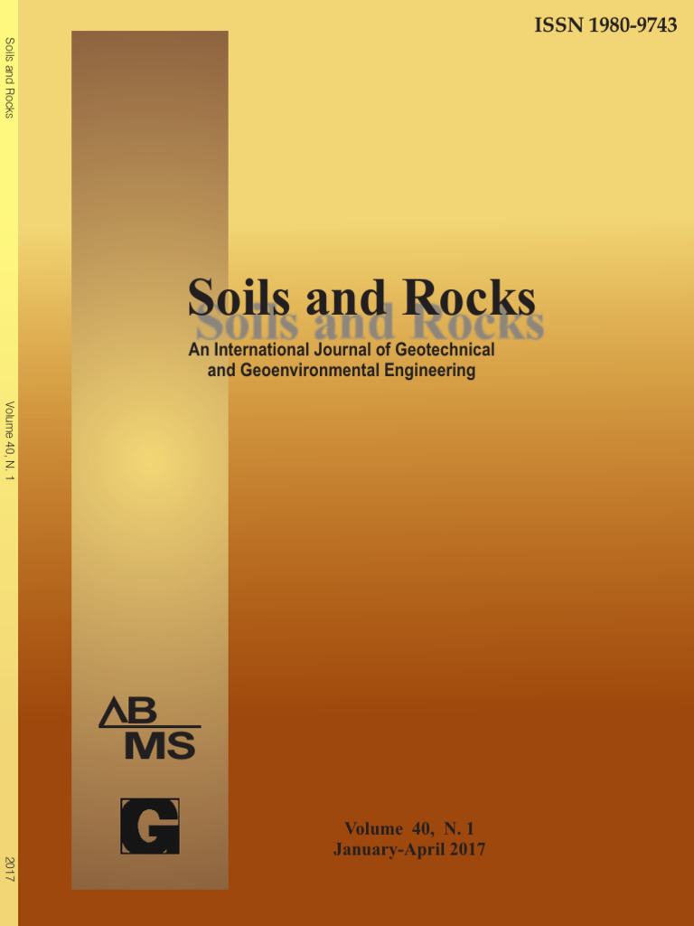 Soils and Rocks Vol. 40 - 1 | PDF | Porosity | Earth Sciences