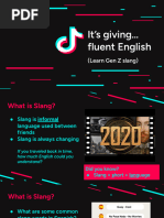 2000s Slang Words Explained | PDF | Linguistics | Philology