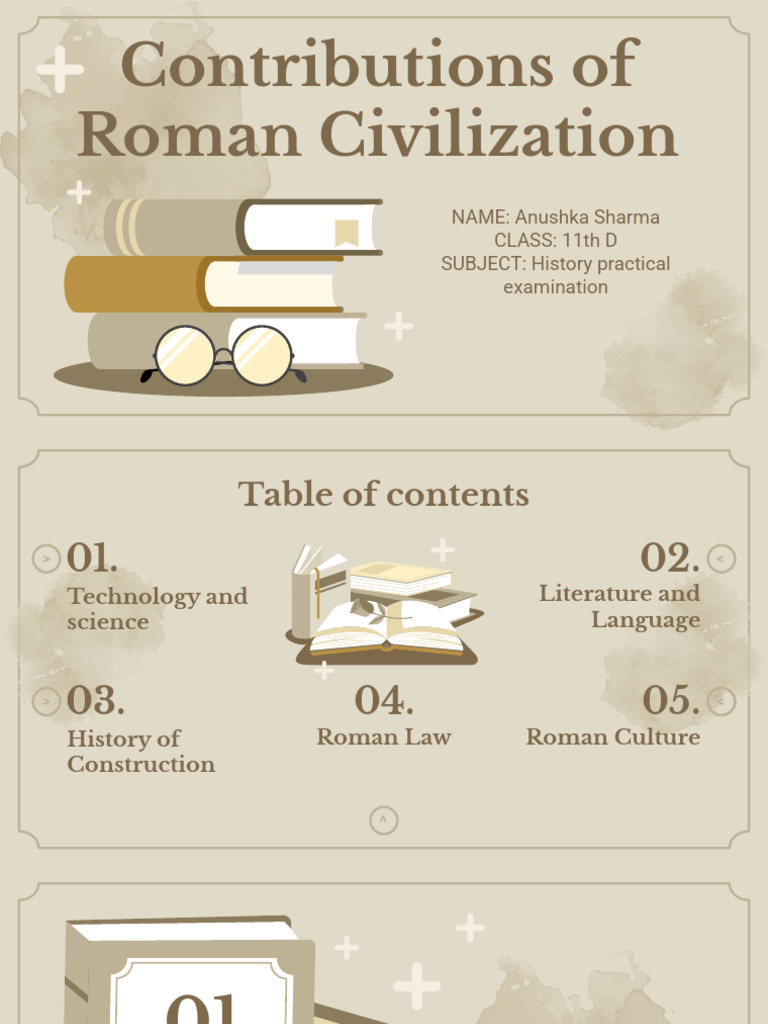 Contributions of Roman Civilization | PDF