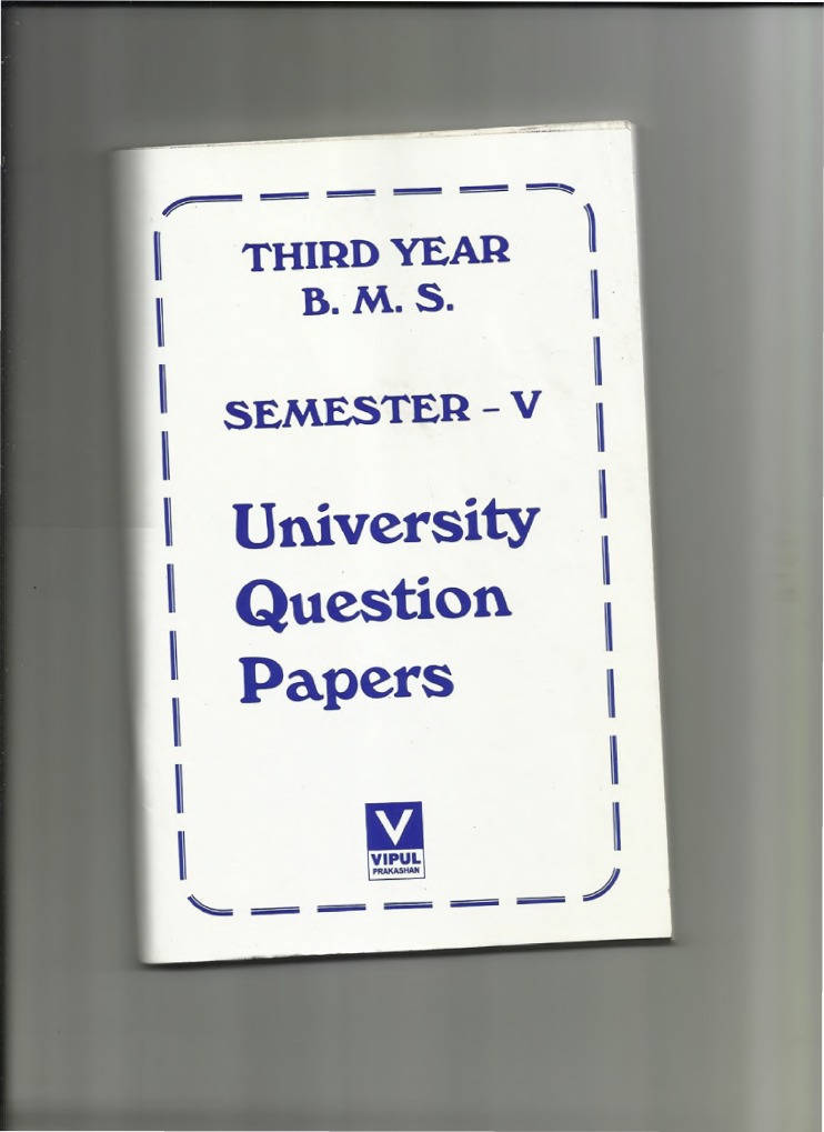 Tybms Semester 5 All Board Question Paper 2001-2011 | PDF