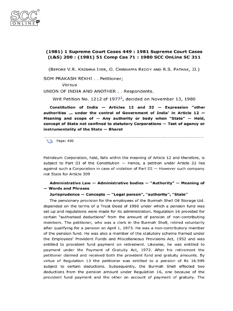 Som Prakash | PDF | Supreme Court Of The United States | Social ...