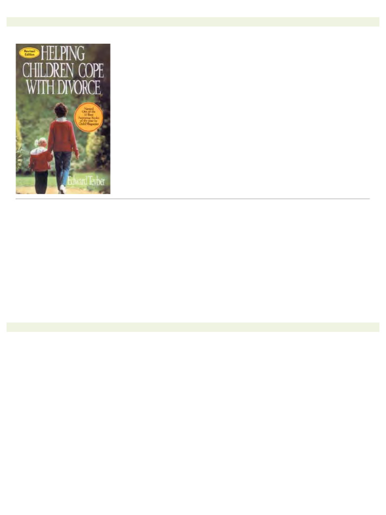 Helping Children Cope With Divorce, Revised and Updated Edition | PDF ...