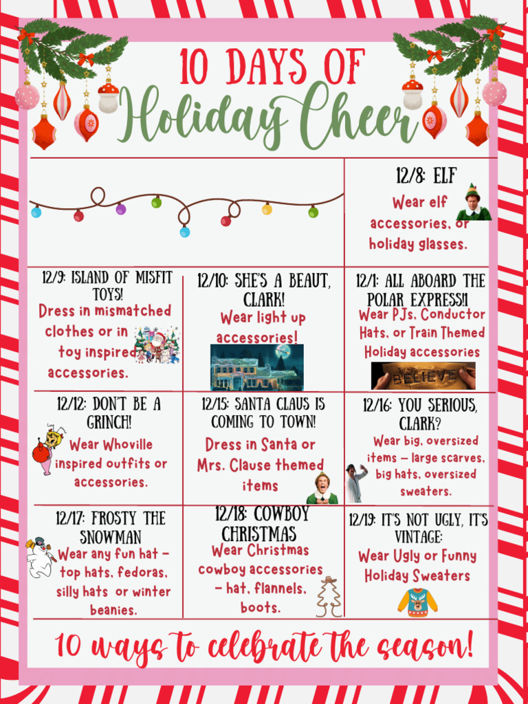 Student 10 Days of Holiday Cheer | PDF