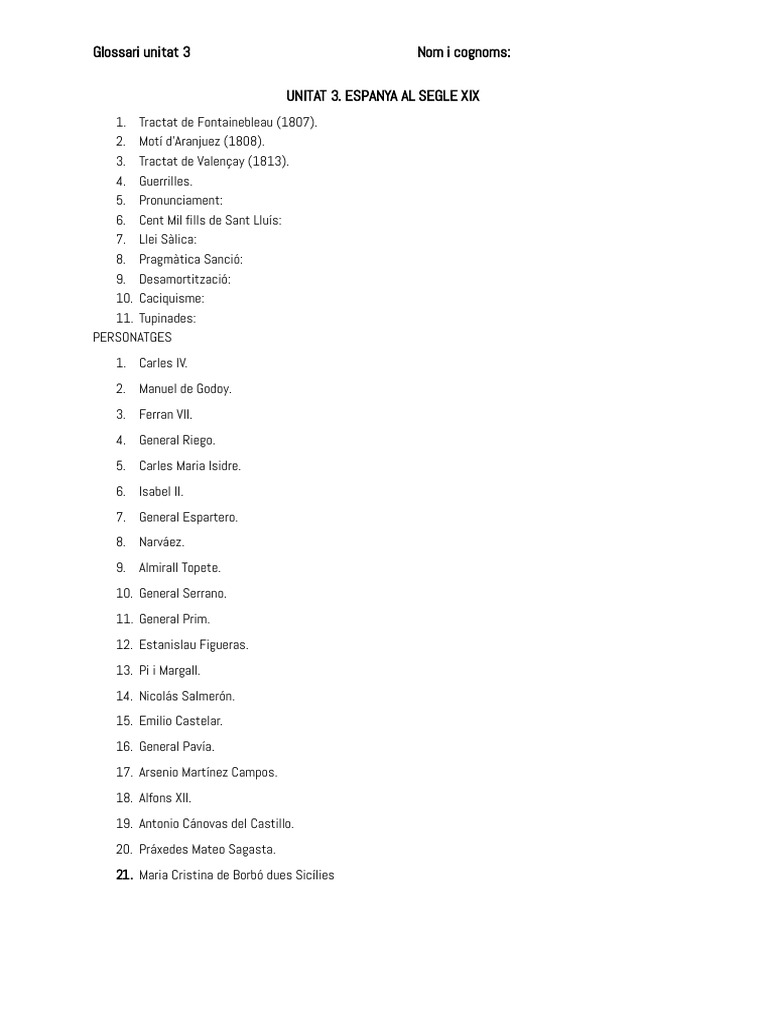 U.3. Glossari | PDF