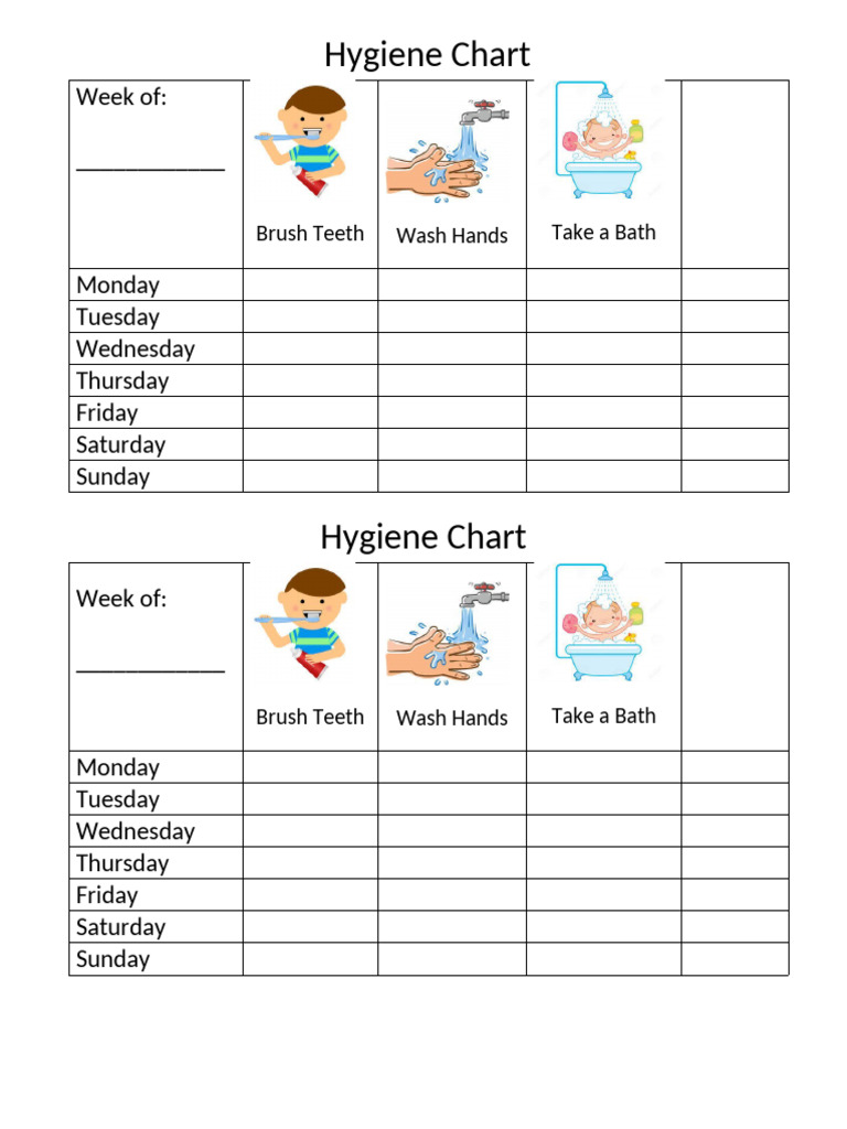 Hygiene Chart | PDF