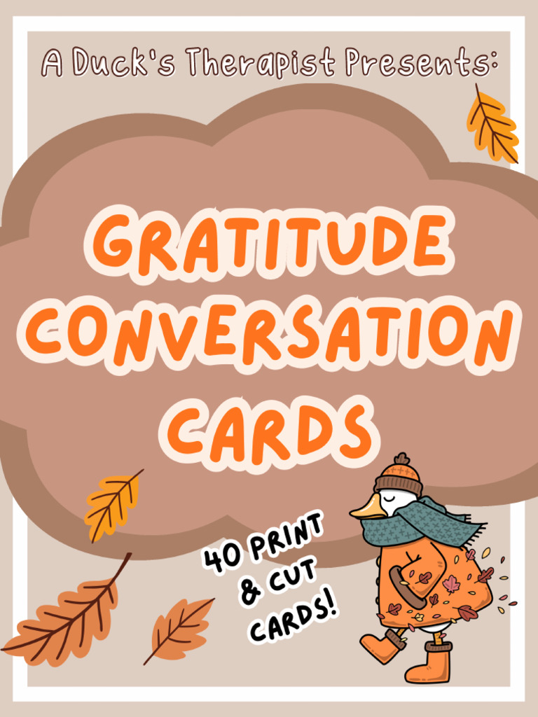 Gratitude Game Cards | PDF