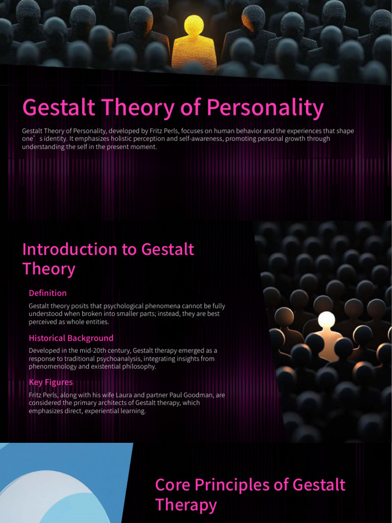Gestalt Theory of Personality | PDF | Gestalt Therapy | Psychotherapy