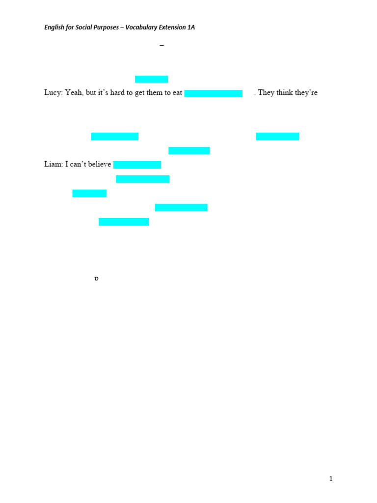 Week 3 Vocabulary Extension | PDF | Meal | Restaurants