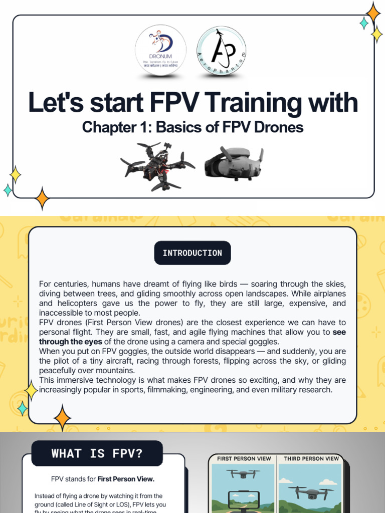 FPV Chapter 1 Basics of FPV Drones | PDF | Unmanned Aerial Vehicle ...