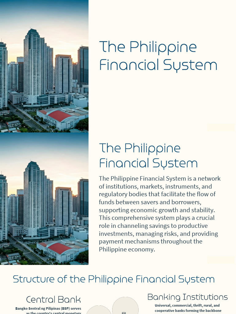 The Philippine Financial System | PDF | Non Bank Financial Institution ...