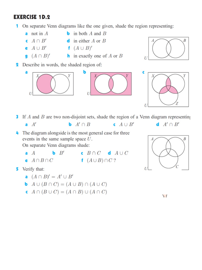 10.8 Venn Diagrams and Set Notation | PDF