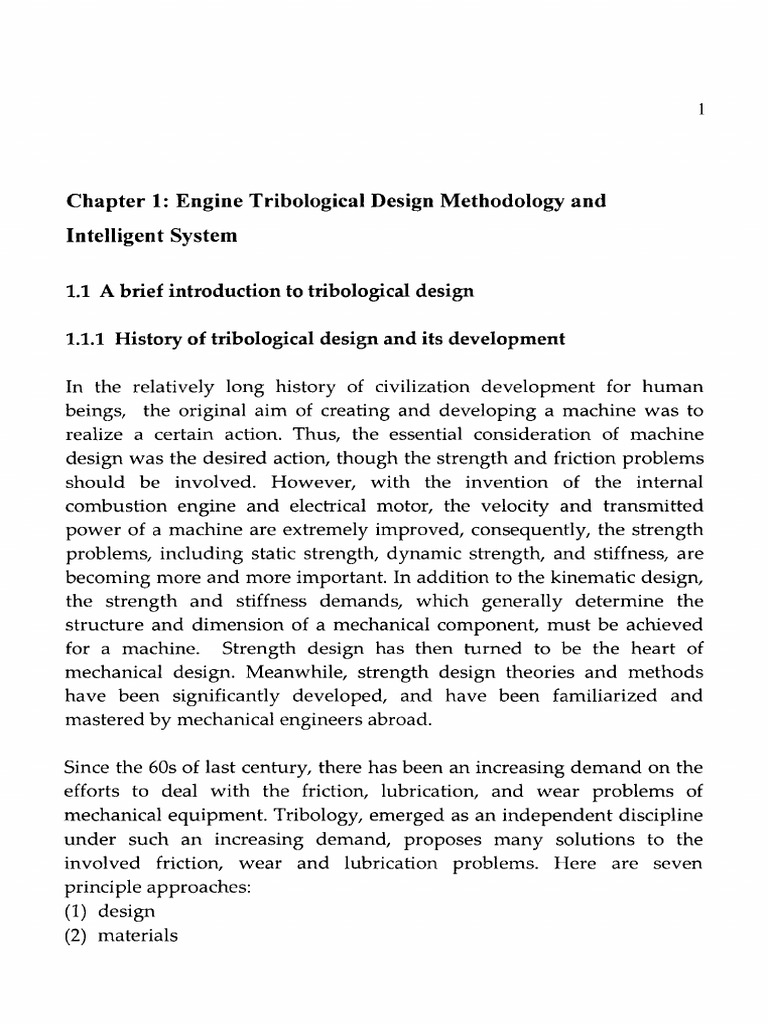 Chapter 1 Engine Tribological Design Methodology and Intelligent 2004 ...
