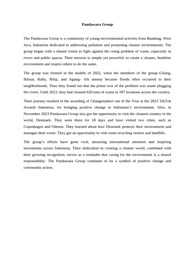 Pandawara Group | PDF