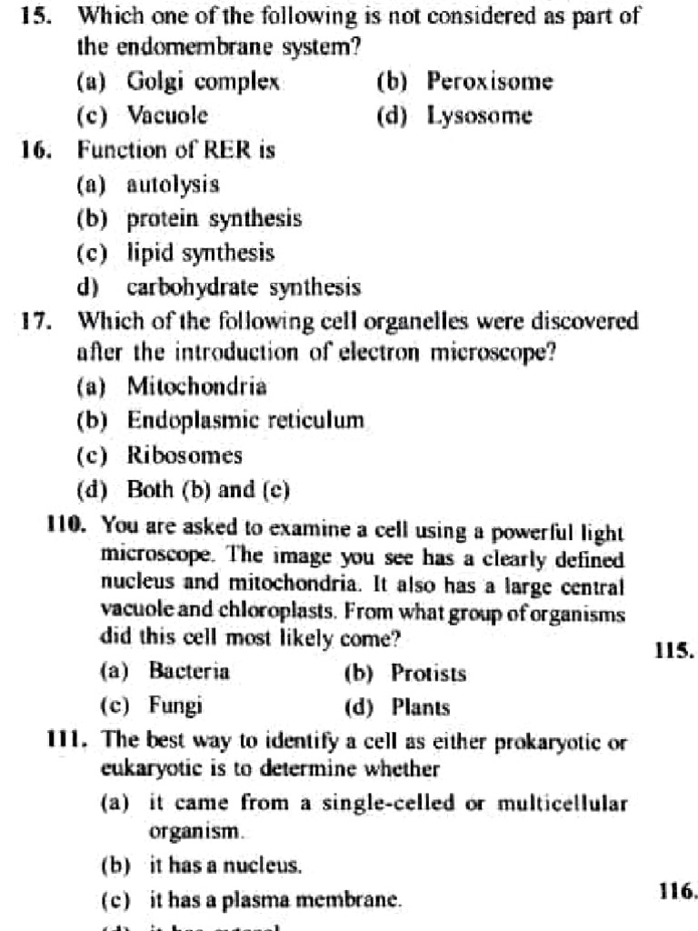 Botany Test 1 | PDF | Cell (Biology) | Cell Biology
