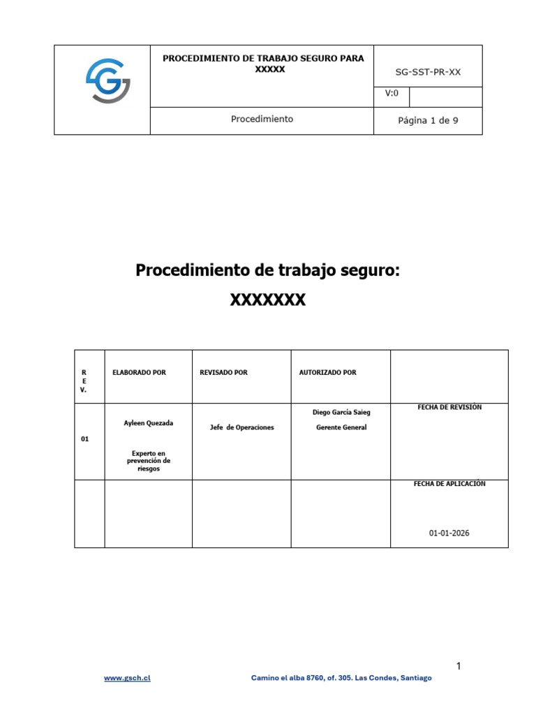 SG-SSO-PR- formato | PDF