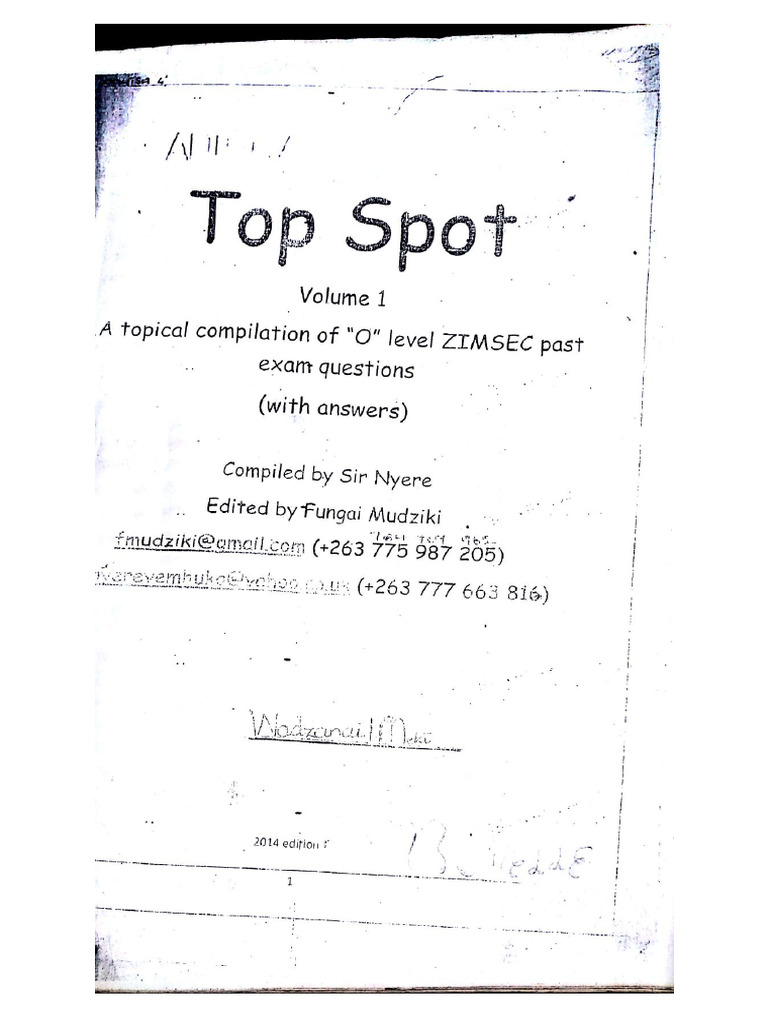 Topic by Topic o Level Maths | PDF