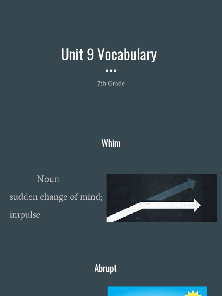 Unit 9 Vocabulary | PDF