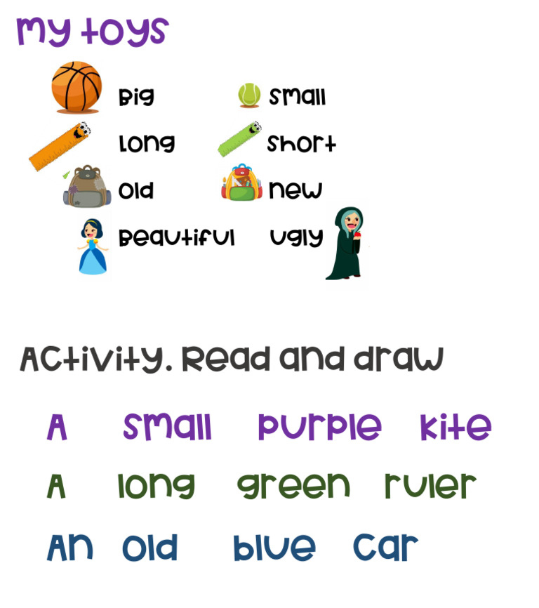 Adjectives Level 1 Unit 2 | PDF