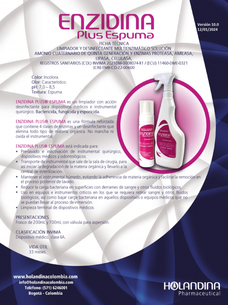 Ft Enzidina Plus Espuma | PDF