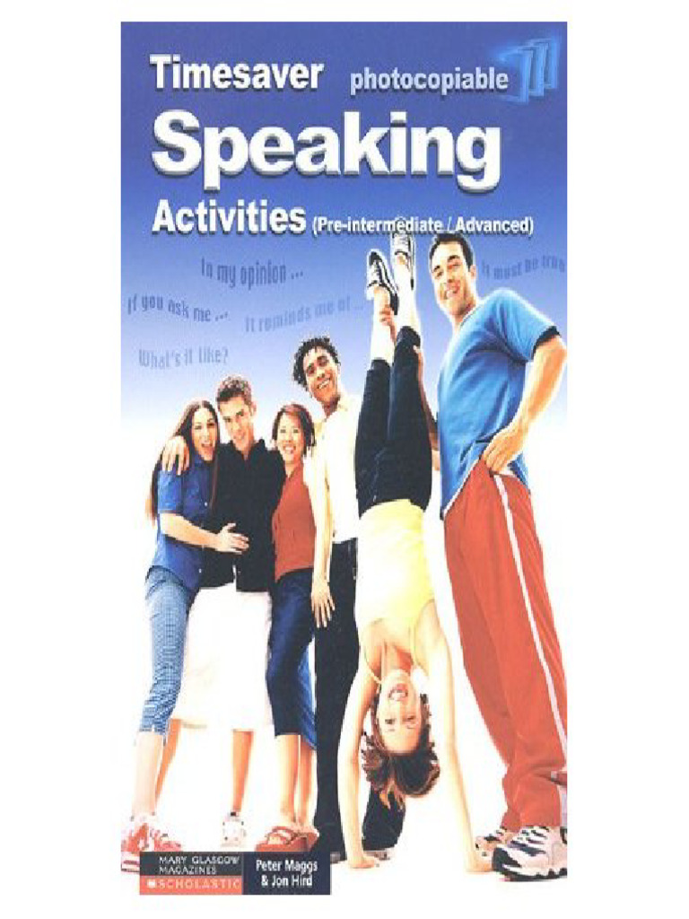Timesaver Speaking Activities (Pre-Intermediate - Advanced) | PDF
