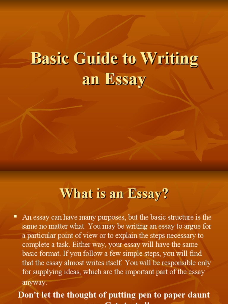 Essay Writing Guide: Step-by-Step Tips | PDF