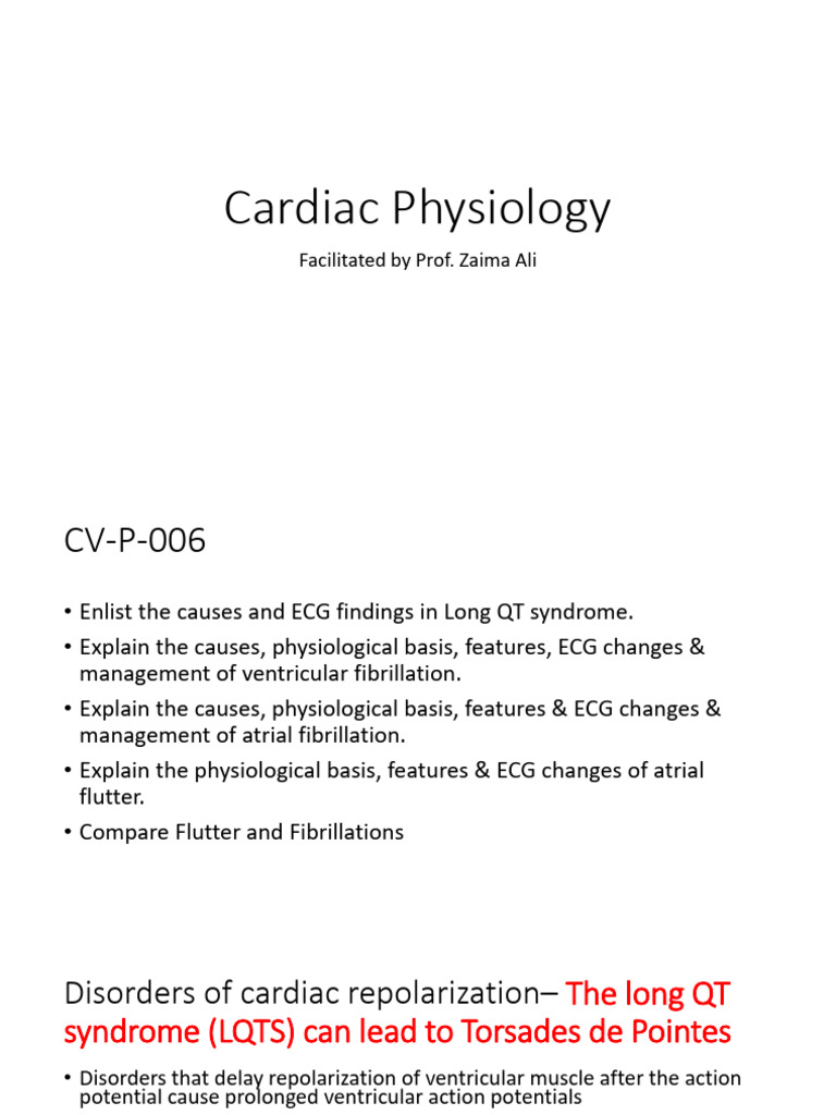 Cardiac Physiology CV P 006 14th Lecture | PDF | Atrium (Heart) | Heart