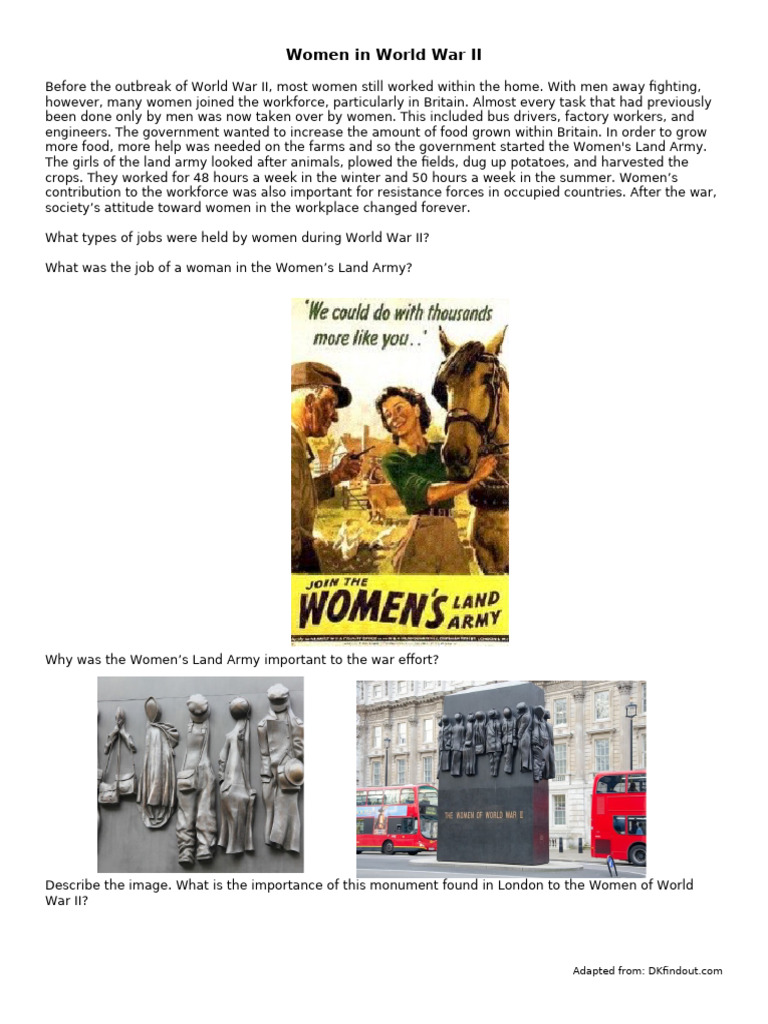 Women in WWII | PDF