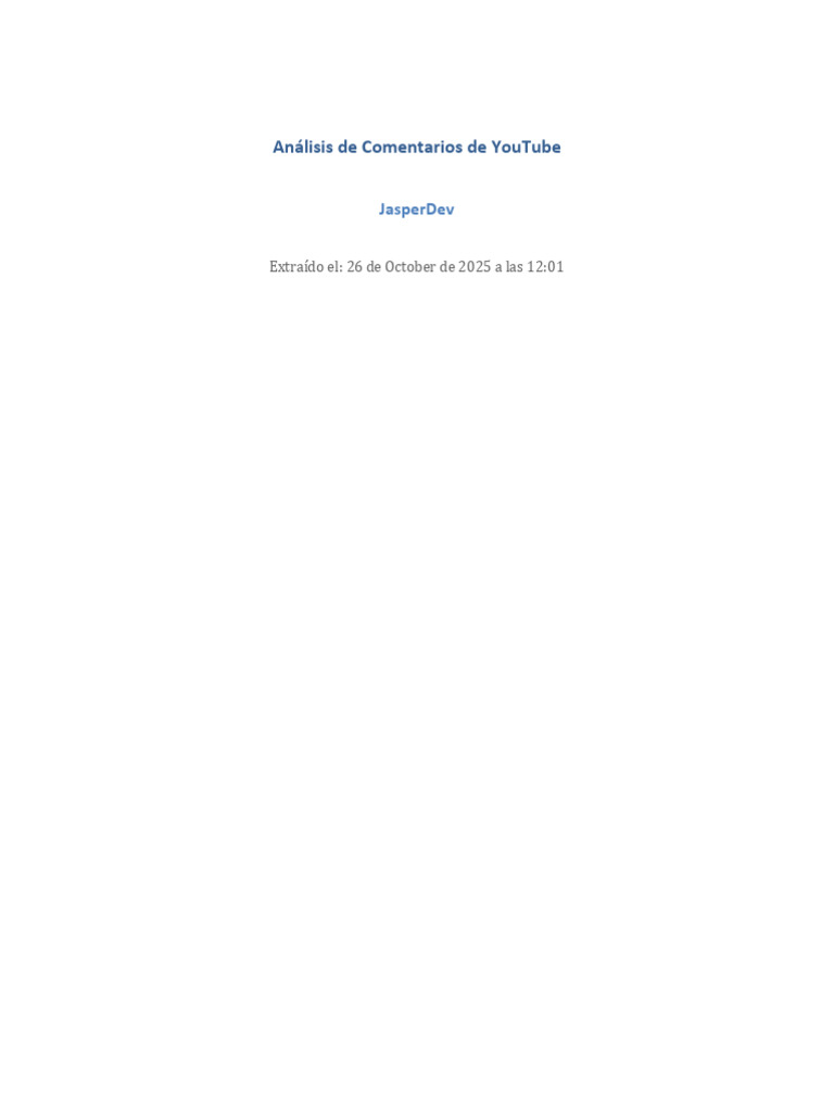 Comentarios JasperDev 20251026 120154 | PDF