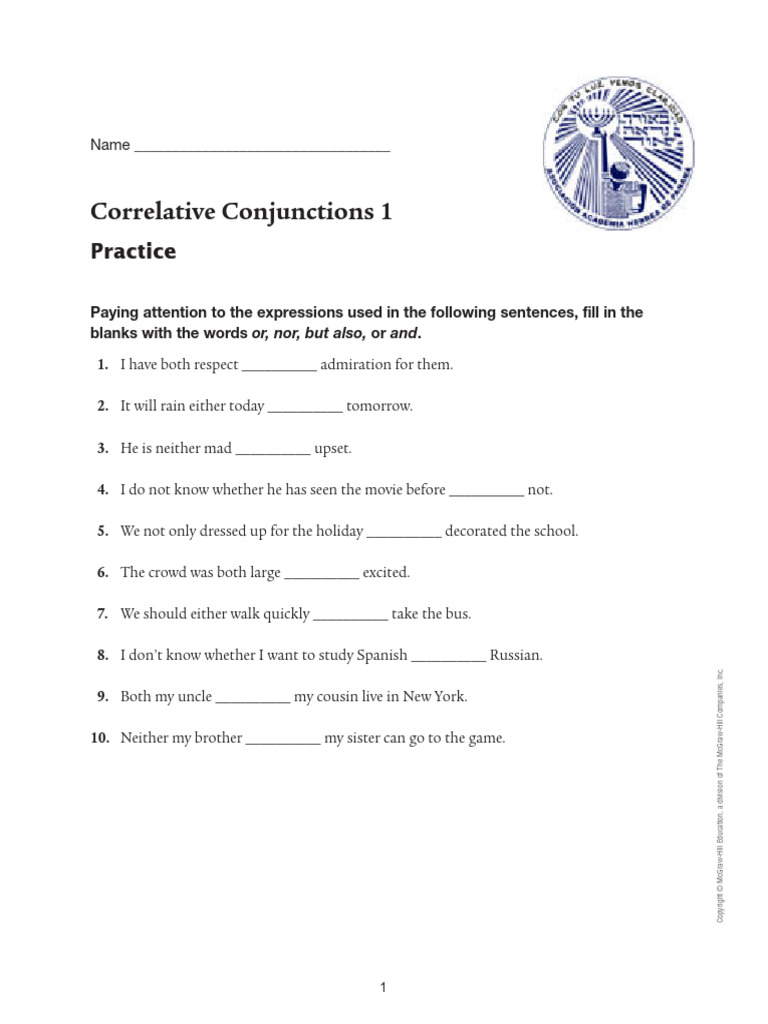 Correlative Conjunctions Worksheet | PDF | Chess | Chess Openings