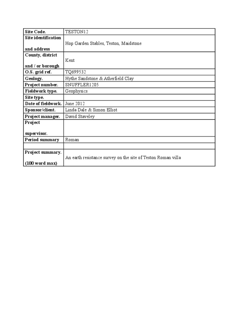 Snuffler 1205 | PDF | Geophysical Survey (Archaeology) | Earth Sciences