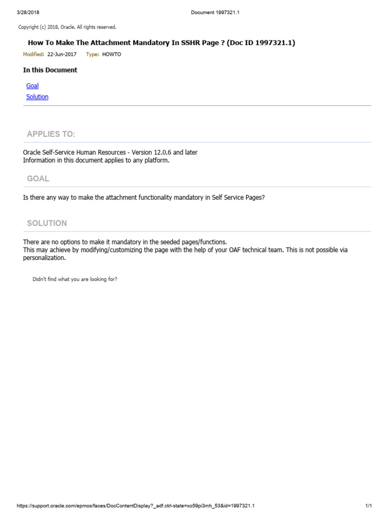 Document 1997321.1 (How To Make The Attachment Mandatory in SSHR Page ...
