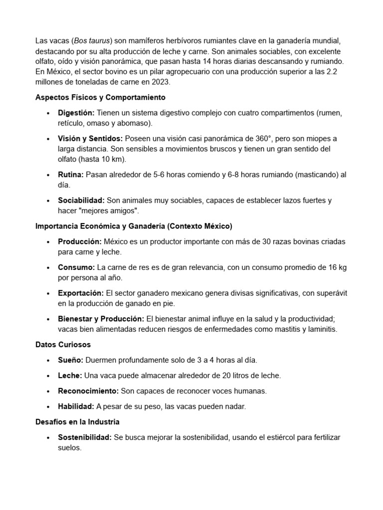 Las vacas | PDF