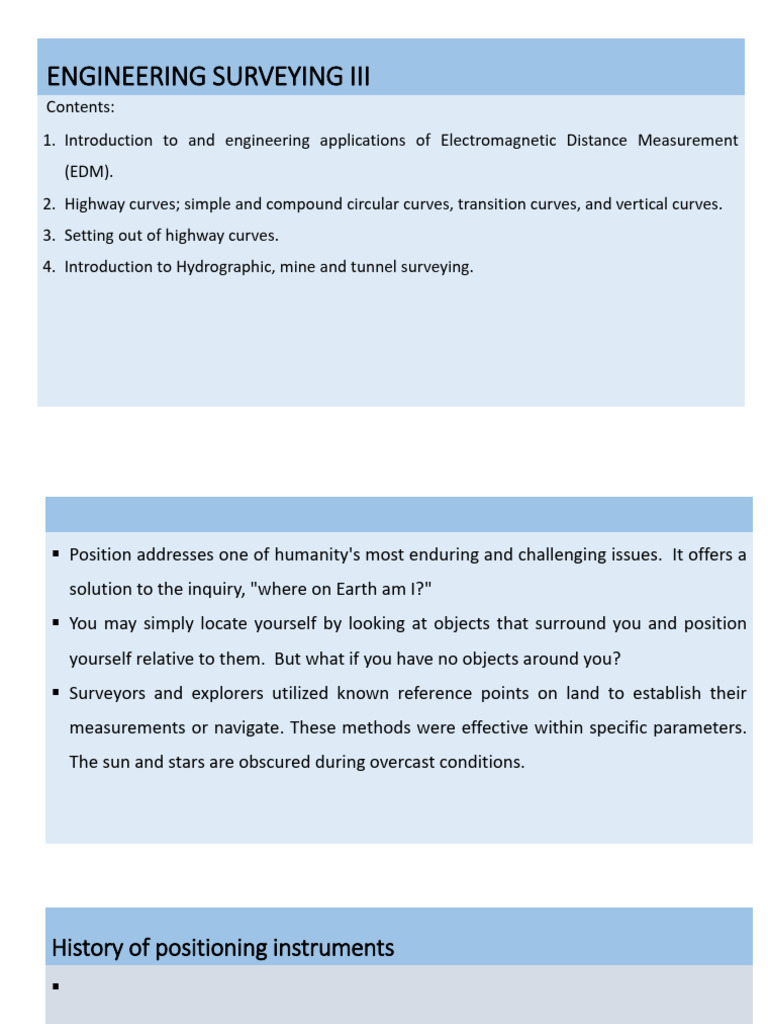 UoN Enginering III Sem 1 20260113 (1) | PDF | Surveying | Sea Level