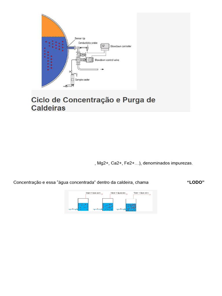 Ciclo de Concentra o e Purga Das Caldeiras 1676934051 | PDF | Caldeira ...