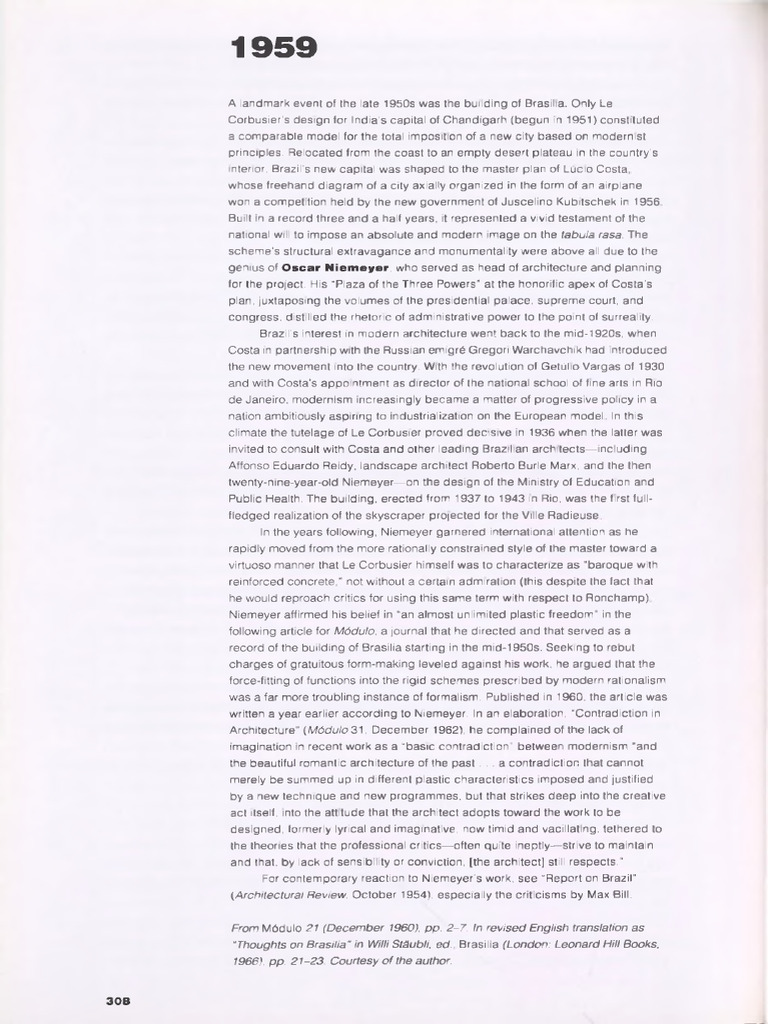 Niemeyer - Form and Function in Architecture | PDF